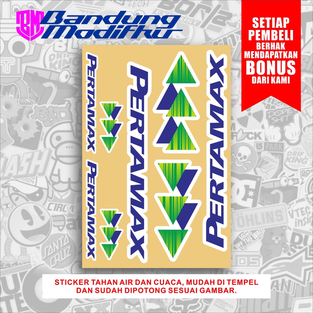 Jual STICKER SET PACK PRINTCUT PERTAMAX | Shopee Indonesia