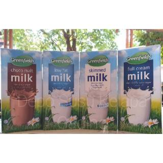 Jual Susu Greenfields UHT 1 liter All Varian | Greenfield Coklat Full Cream Low Fat Skim ...
