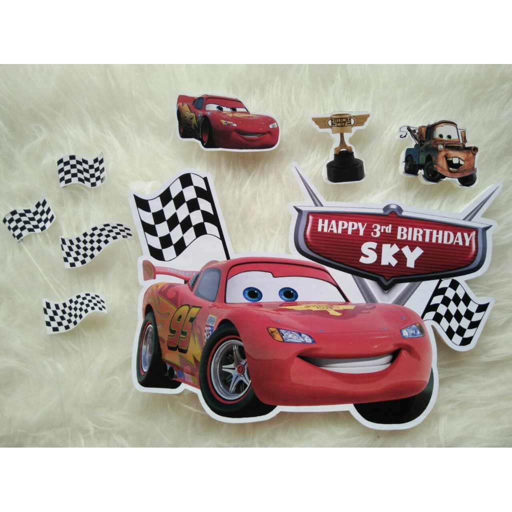 Jual Topper Cars 003, Hiasan Cake mobil, lapis busa 1 cm | Shopee Indonesia