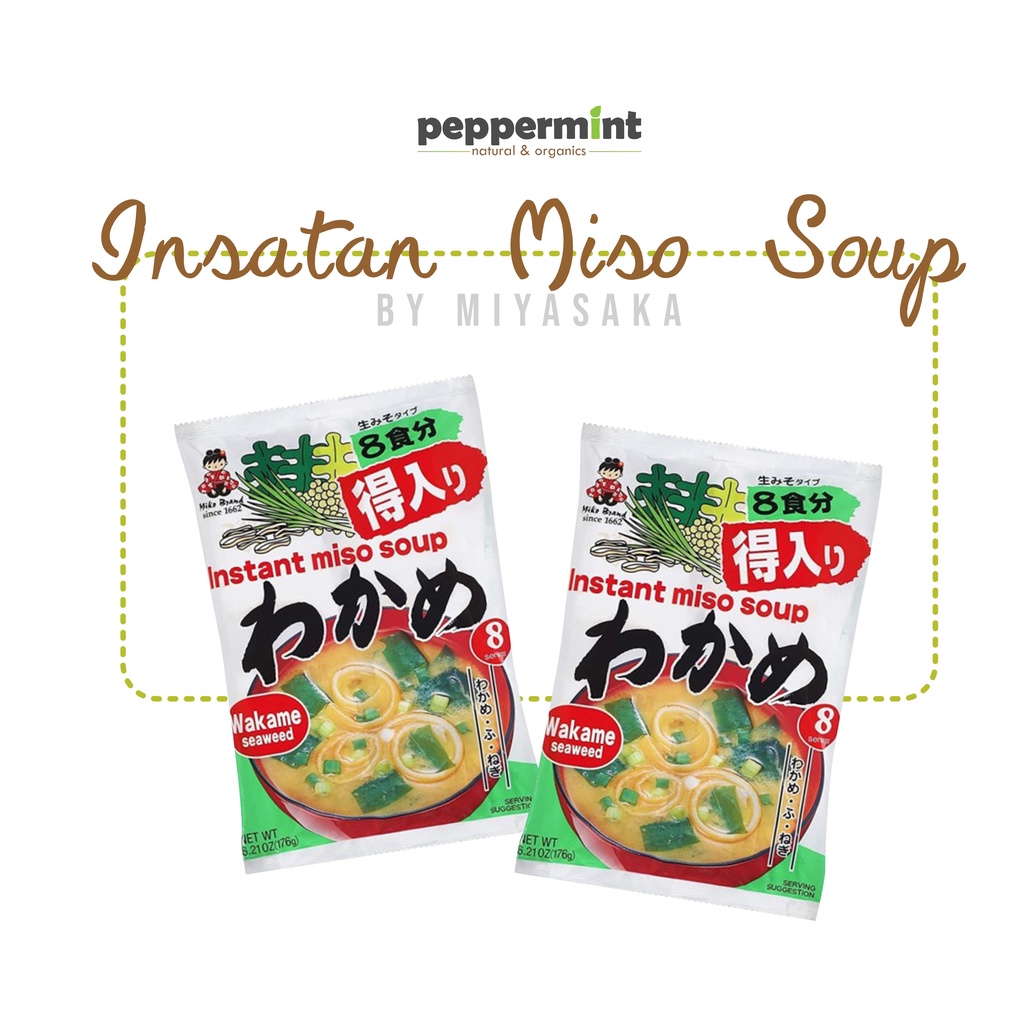 Jual Miyasaka Miko Instant Miso Soup Wakame Seaweed (8 pack) | Shopee ...