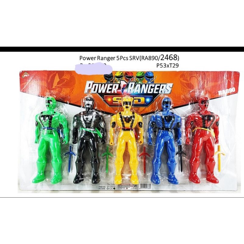 Jual mainan power rangers isi 5 pcs (USE) Indonesia|Shopee Indonesia