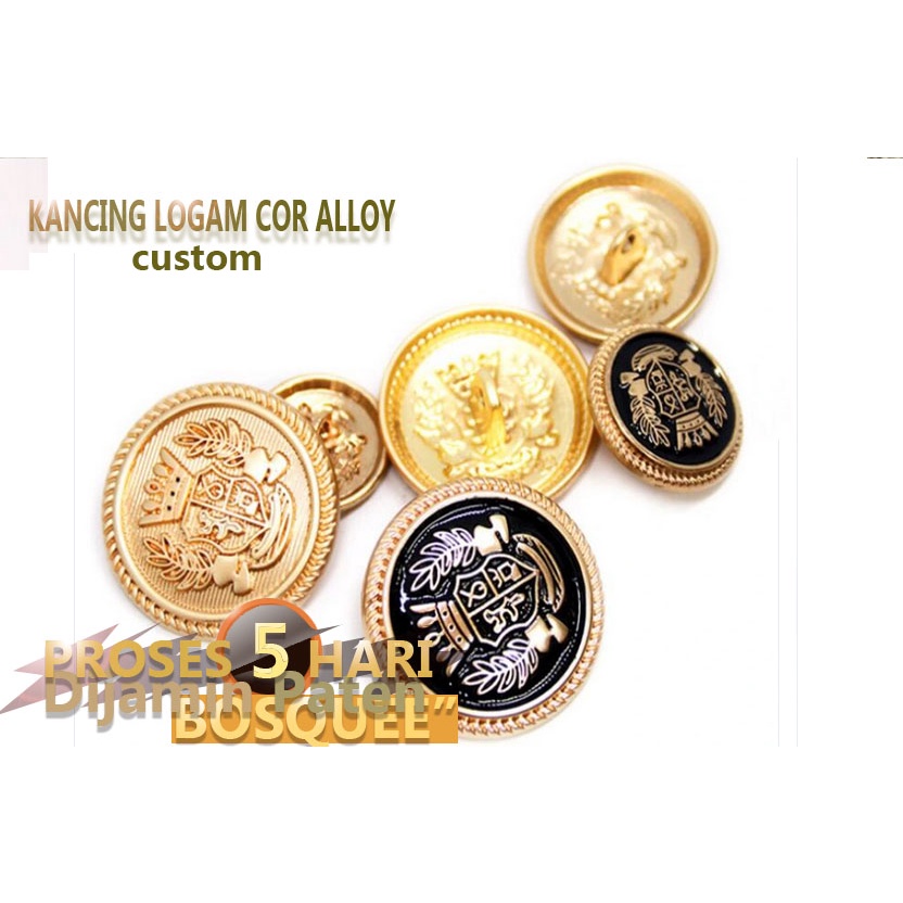 Jual Pemasok kancing logam alloy desain sendiri kancing cor anhas ...