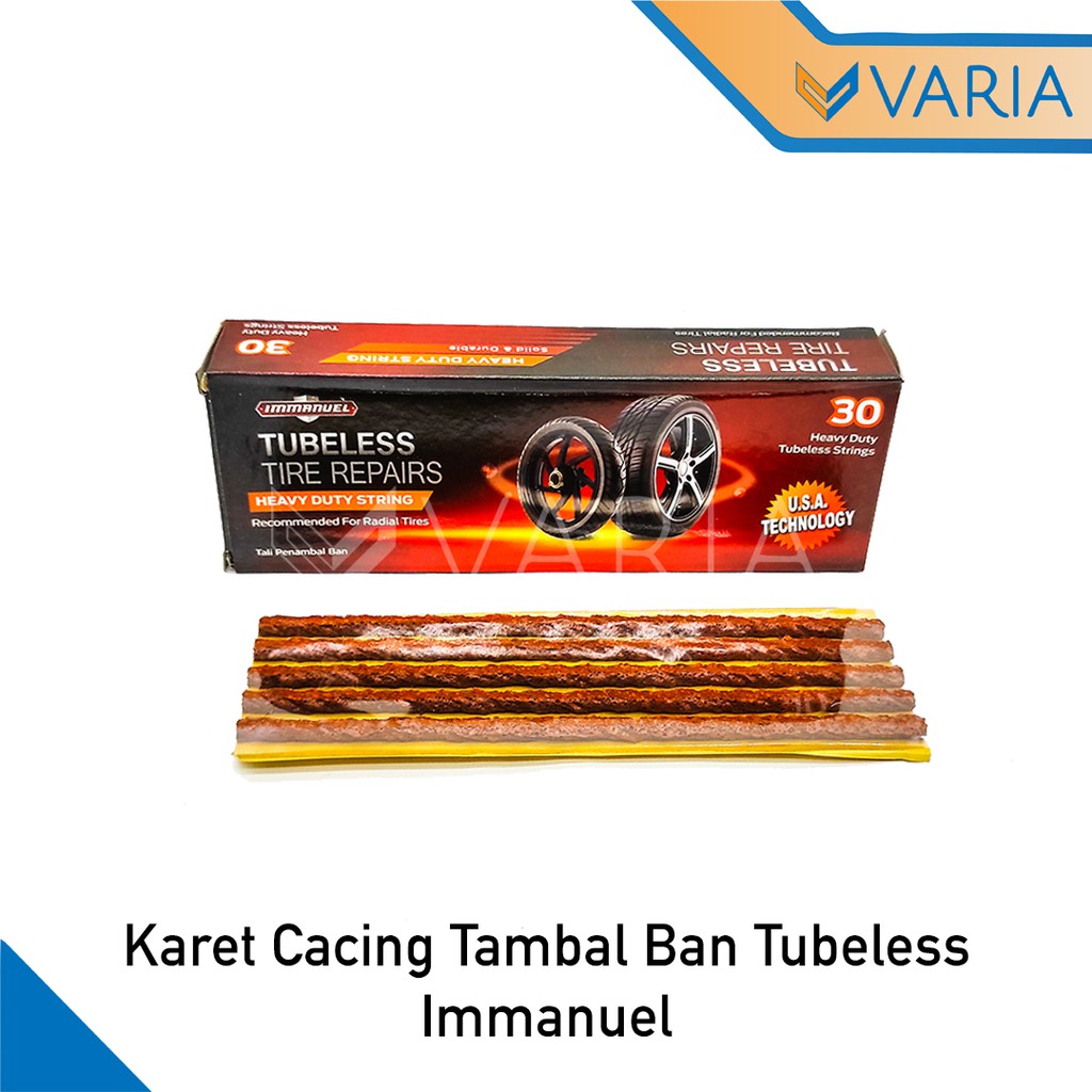 Jual Karet Cacing Serat Tambal Ban Tubeless Refill Isi Ulang Immanuel ...