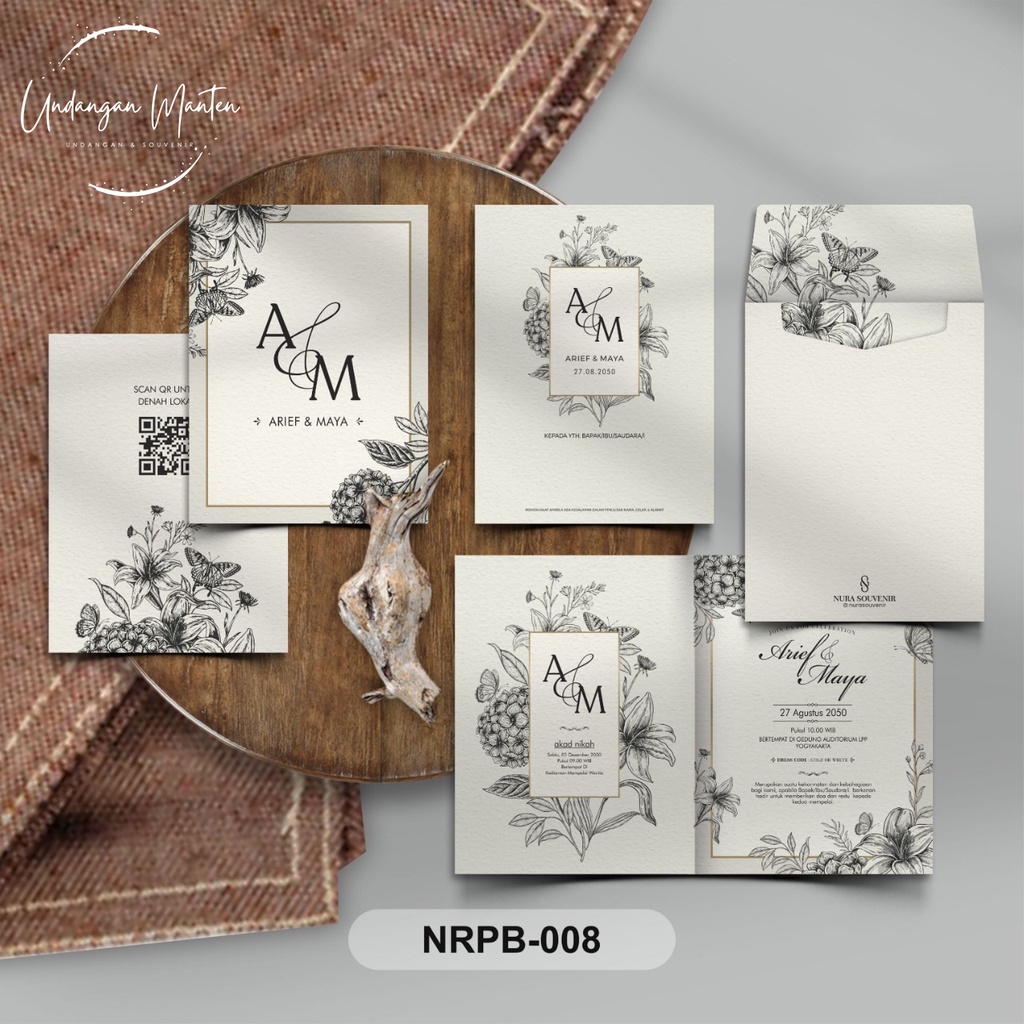 Jual Undangan Pernikahan NRPB008 - Undangan Premium - Undangan Murah ...