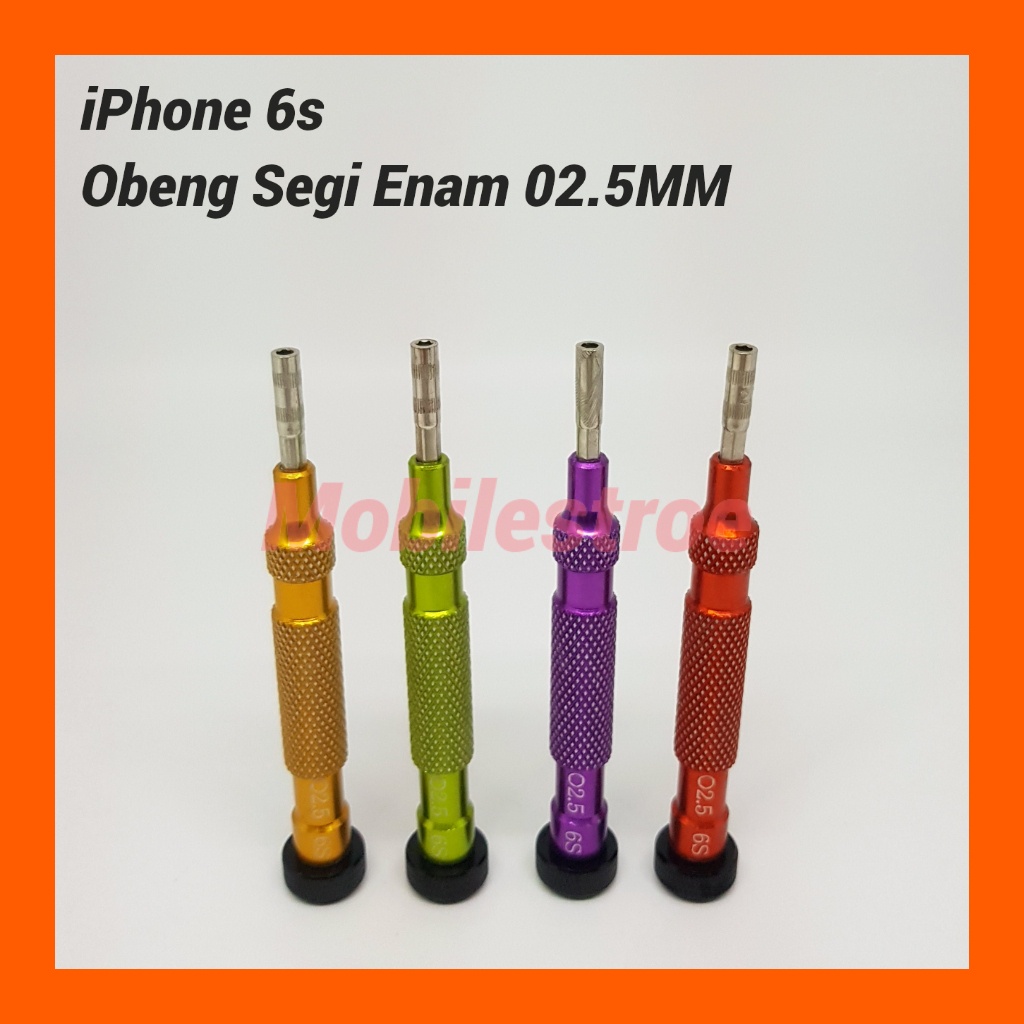 Jual OBENG SATUAN SEGI ENAM 02.5MM IP 6S Indonesia|Shopee Indonesia