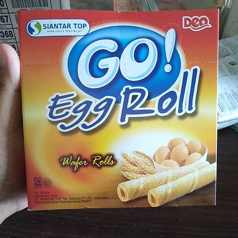 Jual Go Egg Roll 1 Box isi 24pcs Wafer Rolls Go! | Shopee Indonesia