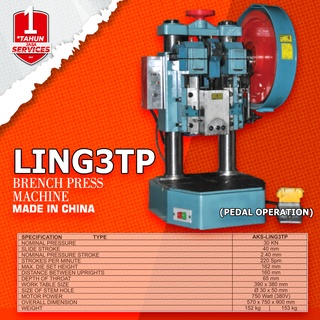 Jual Mesin Pon 3 Ton Bench Press Stamping Machine LING - 3TP | Shopee ...