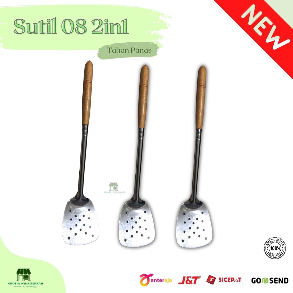 Jual GPB - Sutil Kayu 2 in 1- Susuk Kayu Masak Stainless Steel | Shopee ...