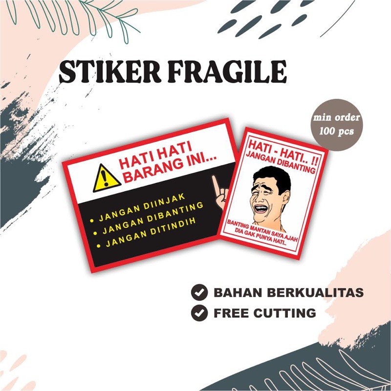 Jual Sticker Fragile / Sticker Fragile Murah | Shopee Indonesia