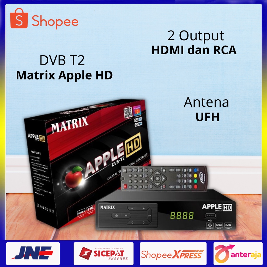 Jual Set Top Box tv digital / Set Top Box Matrix Apple DVB T2 - TV ...