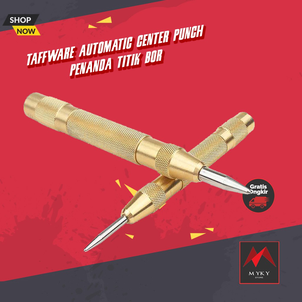 Jual PENANDA TITIK BOR TAFFWARE AUTOMATIC CENTER PUNCH | Shopee Indonesia
