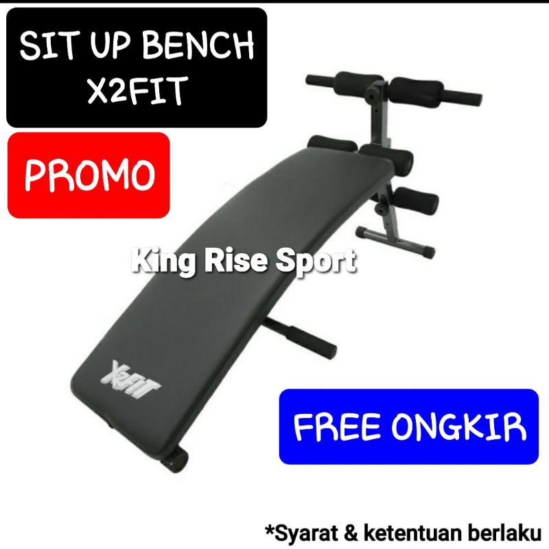 Jual Sit Up Bench X2Fit Curve/ Lengkung XF - 3830 | Shopee Indonesia