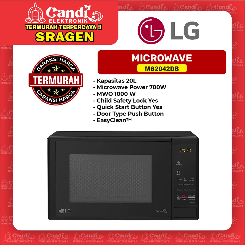 Jual LG MICROWAVE KAPASITAS 20 LITER MS2042DB | Shopee Indonesia