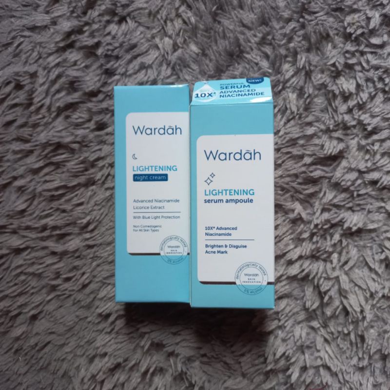 Jual [Ready Stock] Wardah Lightening Series | Night Cream 20 g / Serum Ampoule 30 ml | Shopee ...