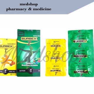 Jual Surbex T Surbex Z Multivitamin Vitamin C dan Zinc Strip | Shopee ...
