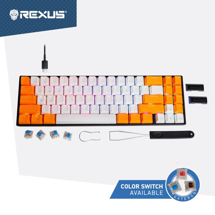 Rexus Keyboard Wireless Gaming Mechanical Daxa M71 PRO | Shopee Indonesia