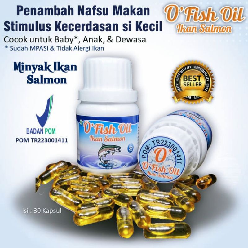 Jual O Fish Oil Minyak Ikan Salmon Menambah Nafsu Makan dan ...
