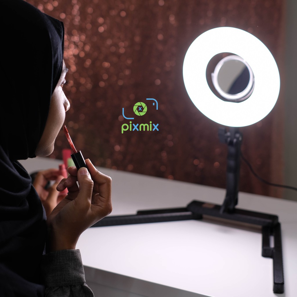 Ring Light Makeup Mini | Lampu Make Up | Shopee Indonesia