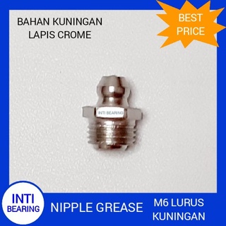 Jual NIPPLE GREASE M6 LURUS BENGKOK M6 x 1 45 90 NAPLE STEEL 6 mm 6mm ...