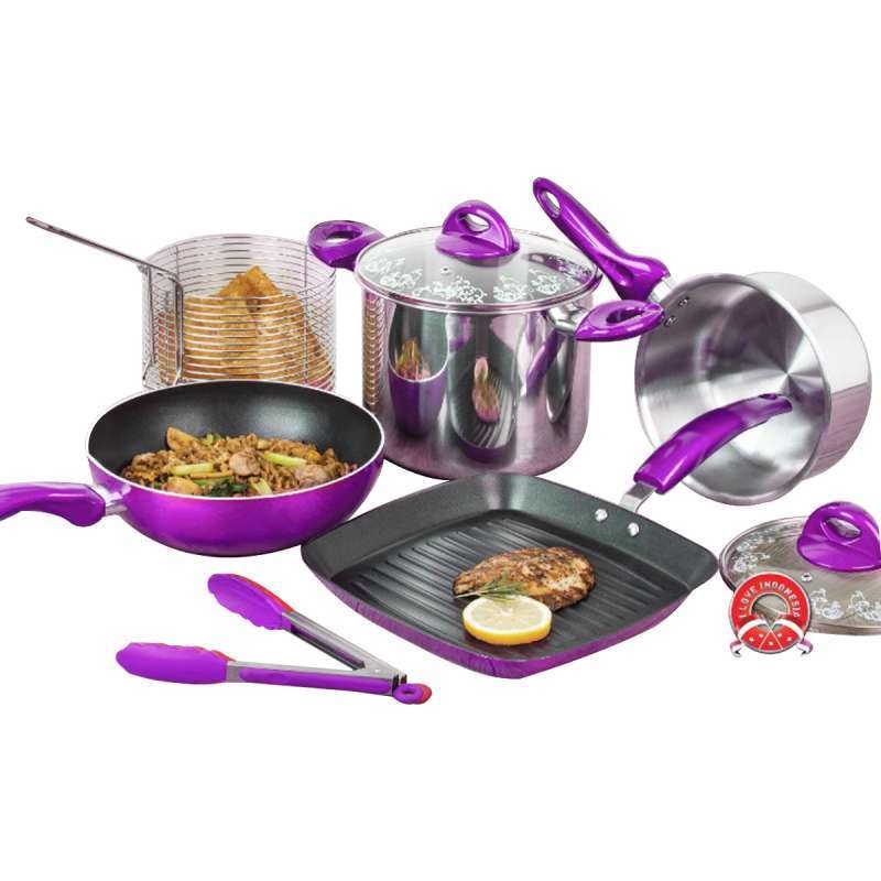 Jual PANCI COOK WARE SET ESSENTIAL 8 PC SUPRA PM-8 ES Indonesia|Shopee ...