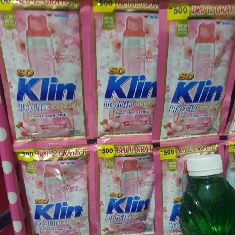 Jual soklin liquid 22ml 1 renceng (12 sachet) | Shopee Indonesia