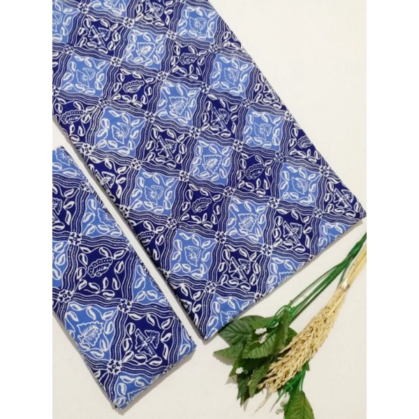 Jual KAIN BATIK PREMIUM KATUN METERAN BAHAN BATIK NAVY KAIN BATIK KATUN ...