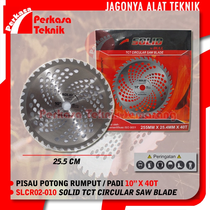 Jual Mata Pisau Potong Rumput Padi SOLID 10x40T Blade Mesin Brush Cutter | Shopee Indonesia