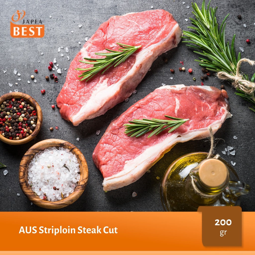 Jual AUS Striploin Steak Cut 200gr | Shopee Indonesia
