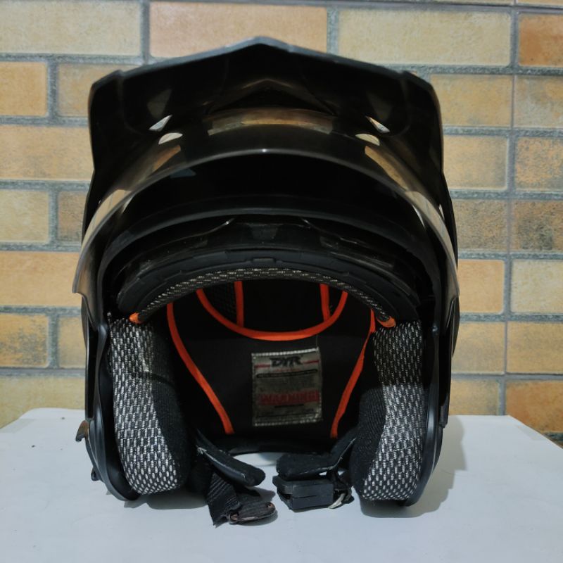 Jual Helm DYR Valcon half face SNI cross trail trabas supermoto second ...