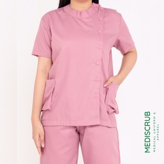MEDISCRUB - KOREAN STYLE SCRUBS - BAJU JAGA OK DOKTER PERAWAT WANITA ...