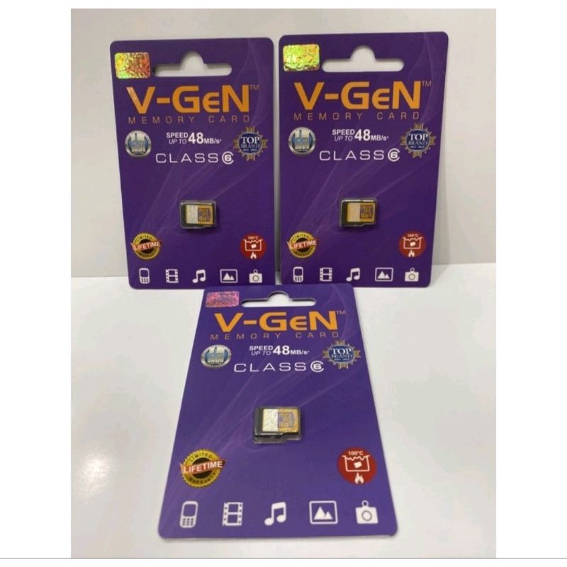 Jual Micro SD Card 16GB Class6 Memory V-Gen 8GB Class6 Memori V-Gen 8gb ...