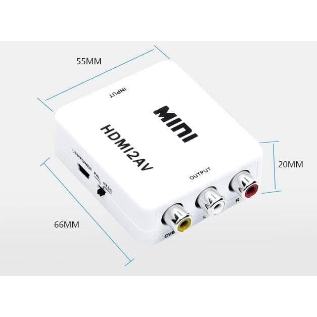 Jual CONVERTER HDMI TO AV BOX / HDMI TO AV RCA CONVERTER ADAPTER MINI BOS / CON72-SAN | Shopee ...