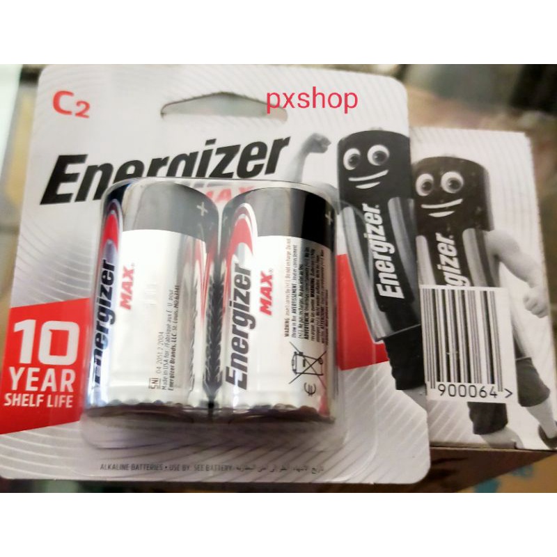 Jual Baterai Sedang Energizer Max Type C2 - LR14 | Shopee Indonesia