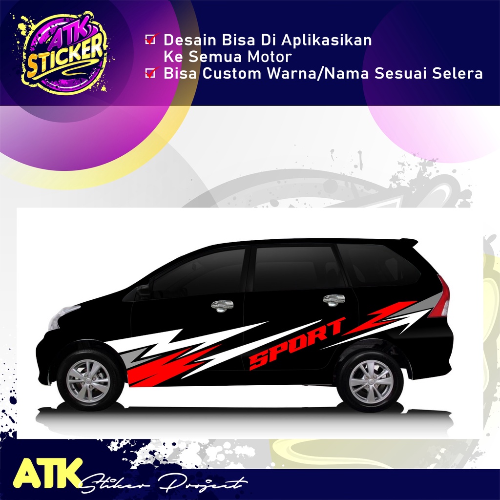 Jual Stiker Strip Xpander Sticker Strip Modifikasi 6 Warna Modifikasi ...