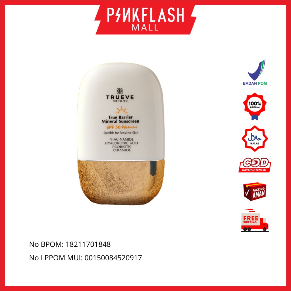 Jual Trueve Sunscreen True Mineral SPF 50+++ Original | Shopee Indonesia