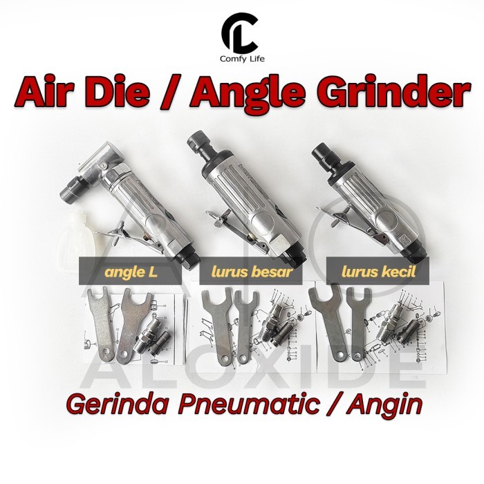 Jual Air Die Straight Grinder Angle L 90 Shape Gerinda Angin Kompresor ...