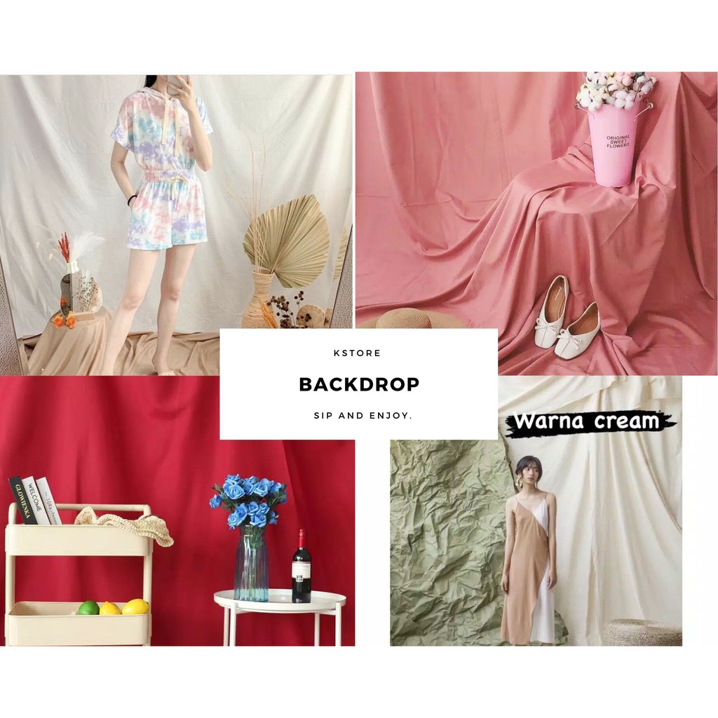 Jual TERMURAH BACKDROP KAIN POLOS GRADE A AESTETIK UNTUK FOTO PRODUK ...
