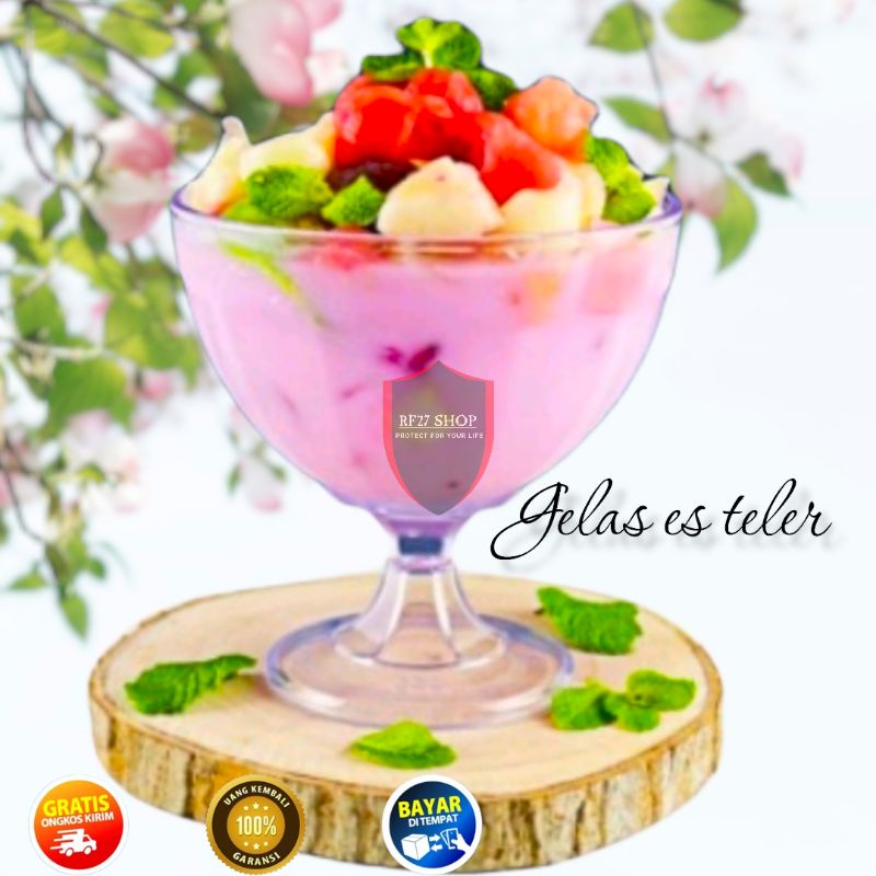 Jual 3 PCS GELAS ES TELER / GELAS ES BUAH BAHAN MELAMIN 450ML | Shopee ...