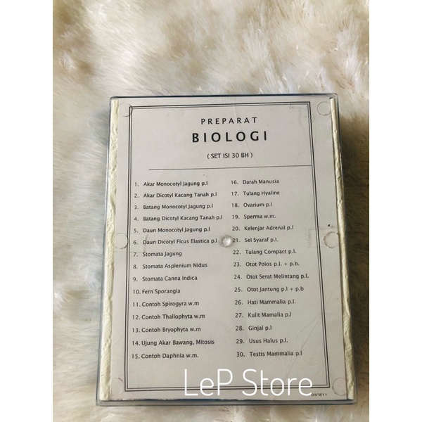 Jual Preparat Biologi Set Isi 30 Slide | Shopee Indonesia