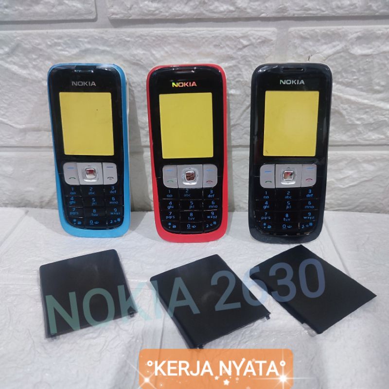 Jual Casing Housing NOKIA 2630 Fullset Backdoor Stainless | Shopee Indonesia