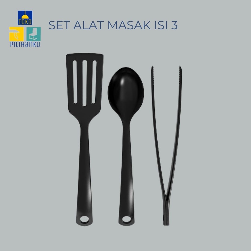 Jual GNRP PAKET Set Alat Masak Dapur isi 3 PCS Capitan, Sendok dan ...