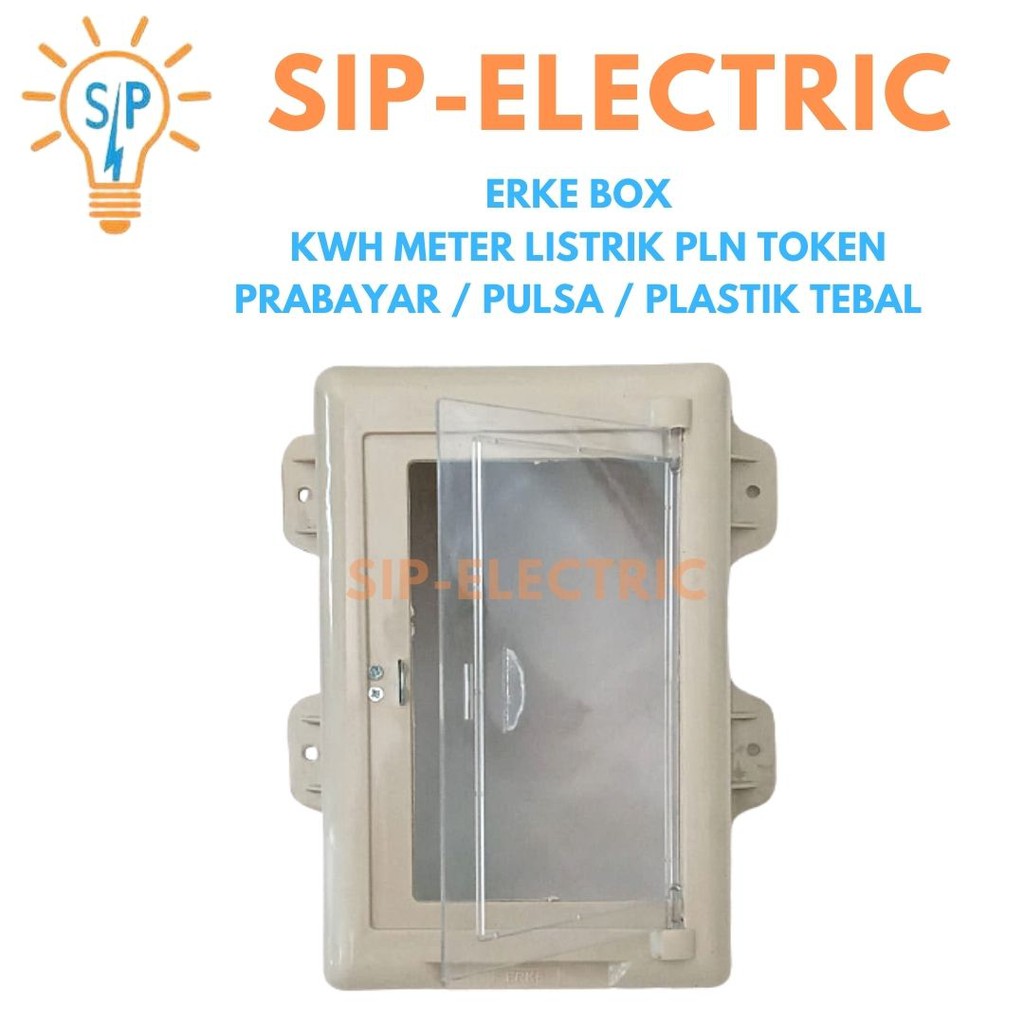 Erke Box Kwh Meter Listrik Pln Token Prabayar / Pulsa / Plastik Tebal ...