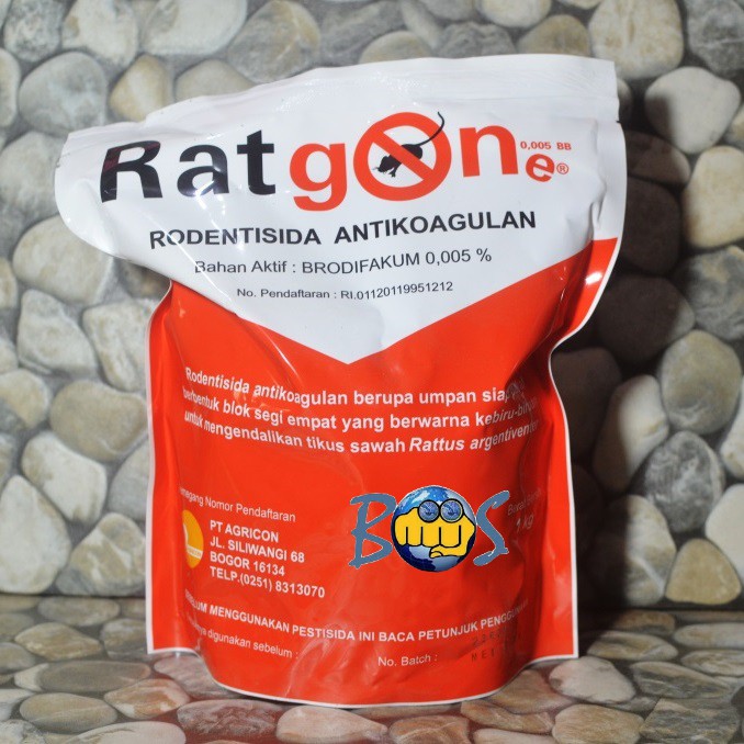 Ratgone 0,005 BB 1 kg Bahan Aktif Brodifakum Racun Tikus Ampuh | Shopee ...