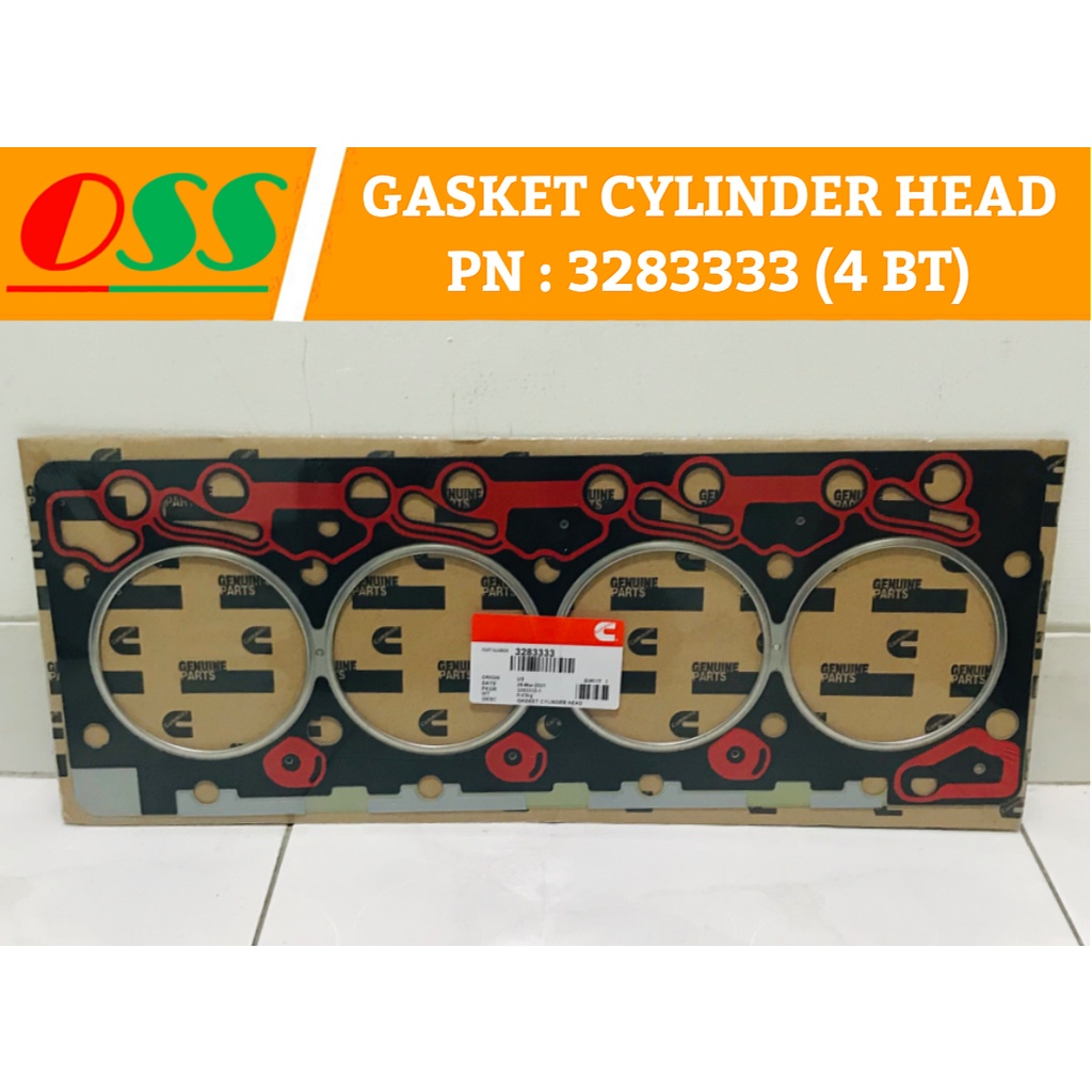 Jual GASKET CYLINDER HEAD CUMMINS 4BT PN 3283333 | Shopee Indonesia