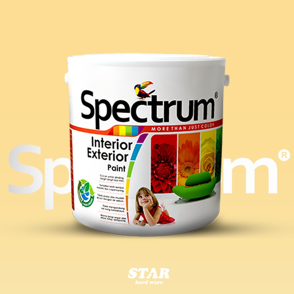 Jual Spectrum Cat Tembok Warna CERAH Standar Galon 6 Kg Interior ...