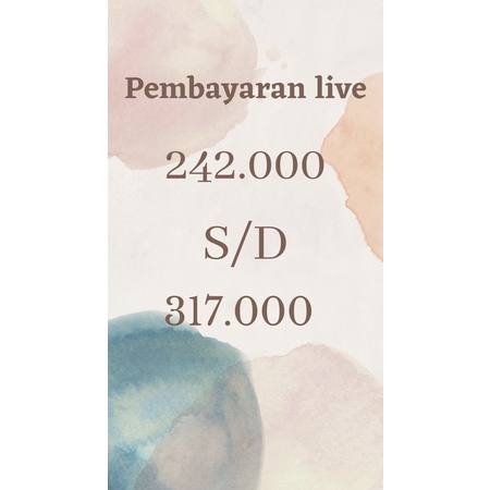 Jual PEMBAYARAN NOTA LIVE 242-317 RIBU | Shopee Indonesia