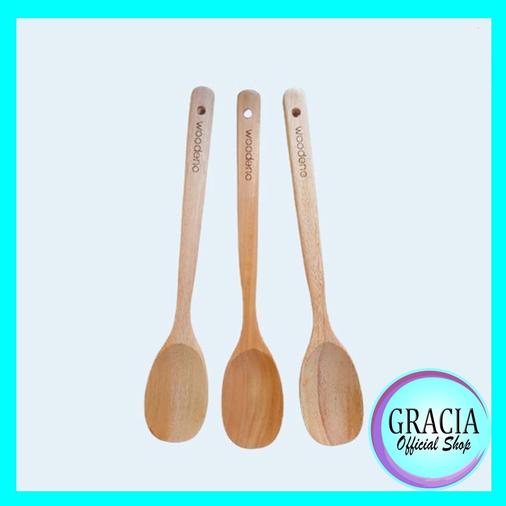 Jual Homliv - Sodet Kayu Mahoni Bulat - Sutil Kayu -Spatula Kayu ...