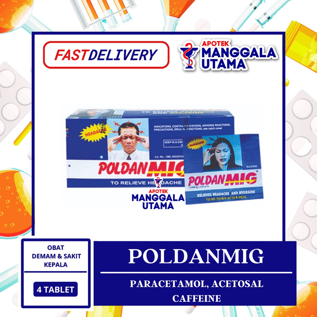 Jual POLDANMIG OBAT SAKIT KEPALA | Shopee Indonesia