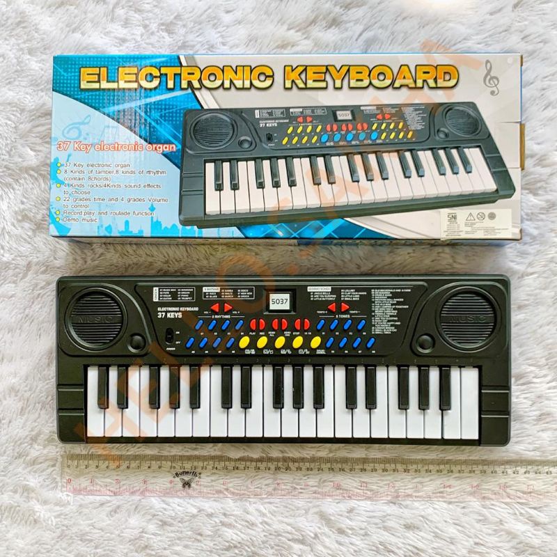 Jual MAINAN ELECTRONIC KEYBOARD HITAM ORGAN MAIN PIANO KECIL LATIHAN ...