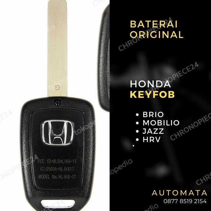 Jual Baterai Remote Kunci Honda Brio Mobilio Jazz HRV Original ...